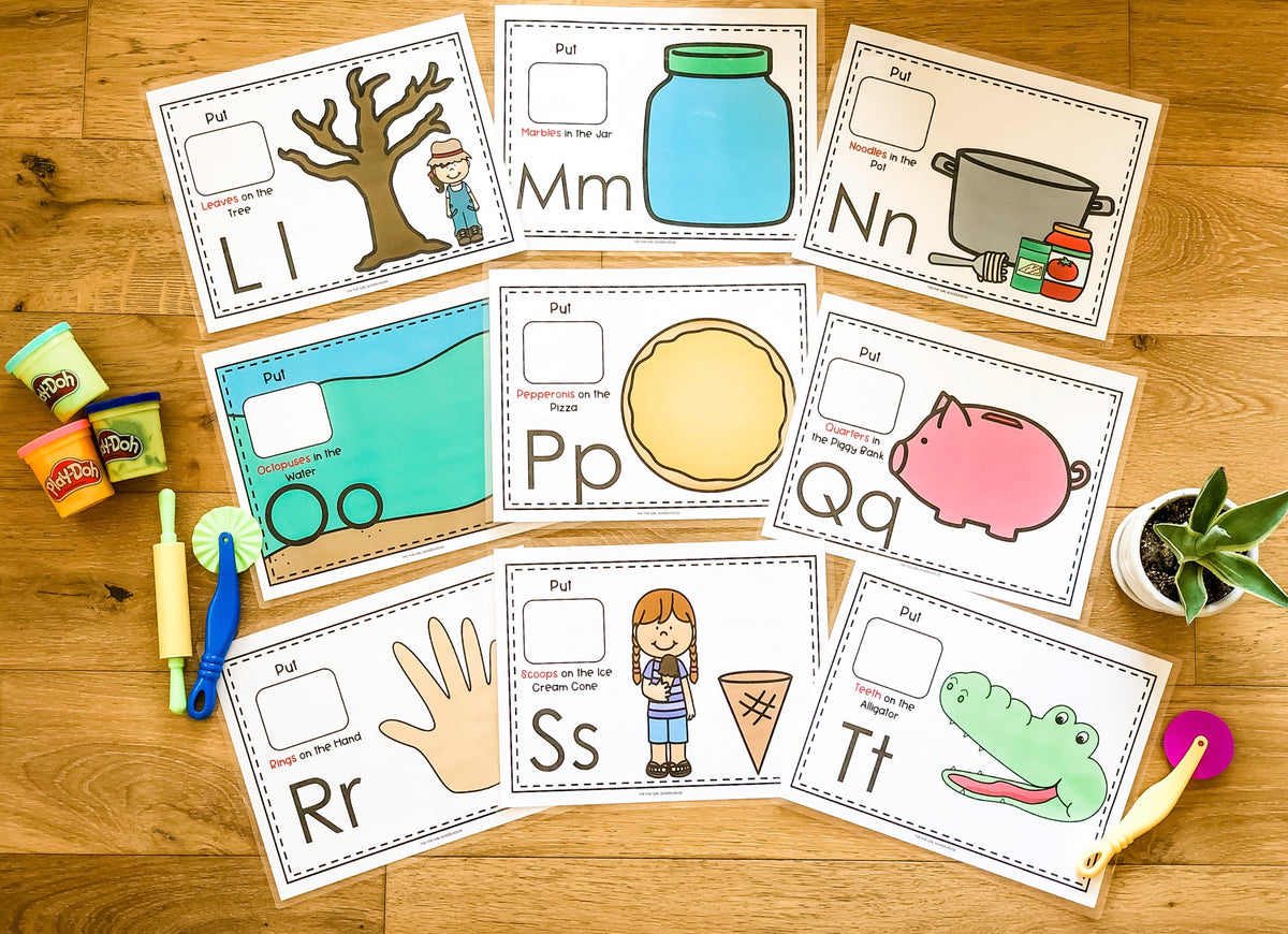 Interactive Letters & Numbers Play-Doh Mat Bundle – The Five Girl ...