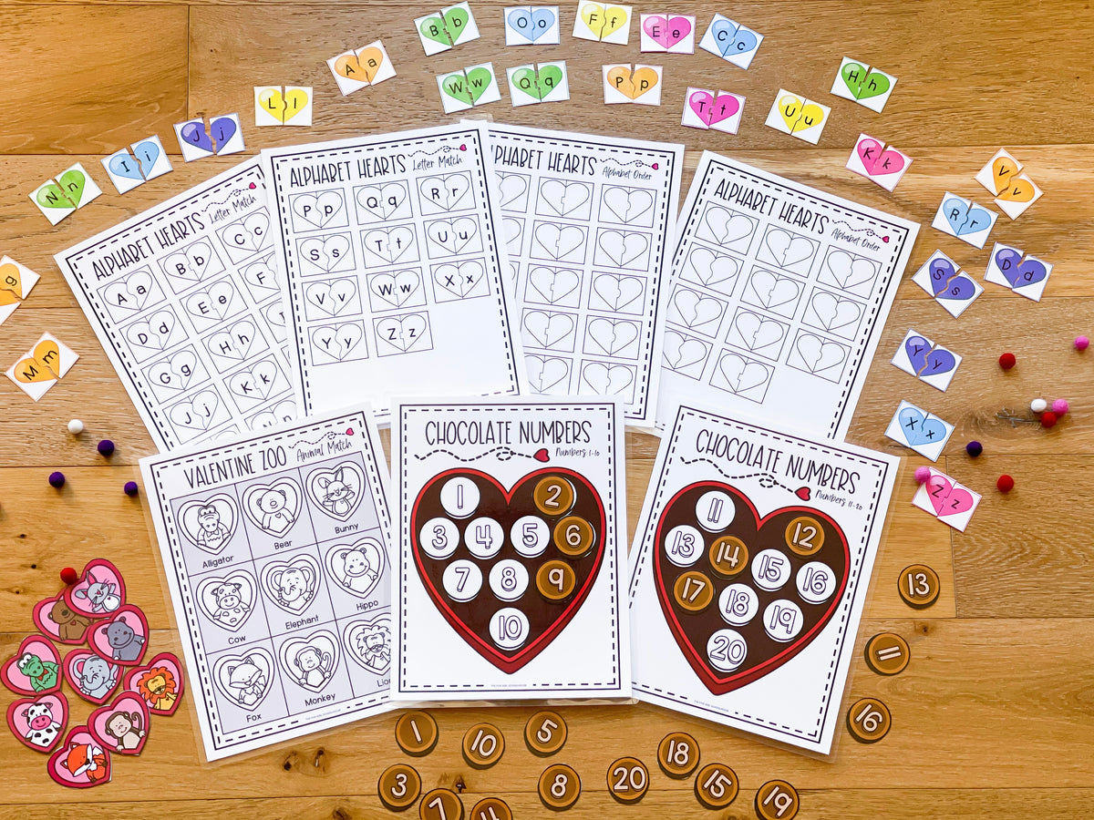 Early Learning Toolbox #19- Valentine/February – The Five Girl Schoolhouse