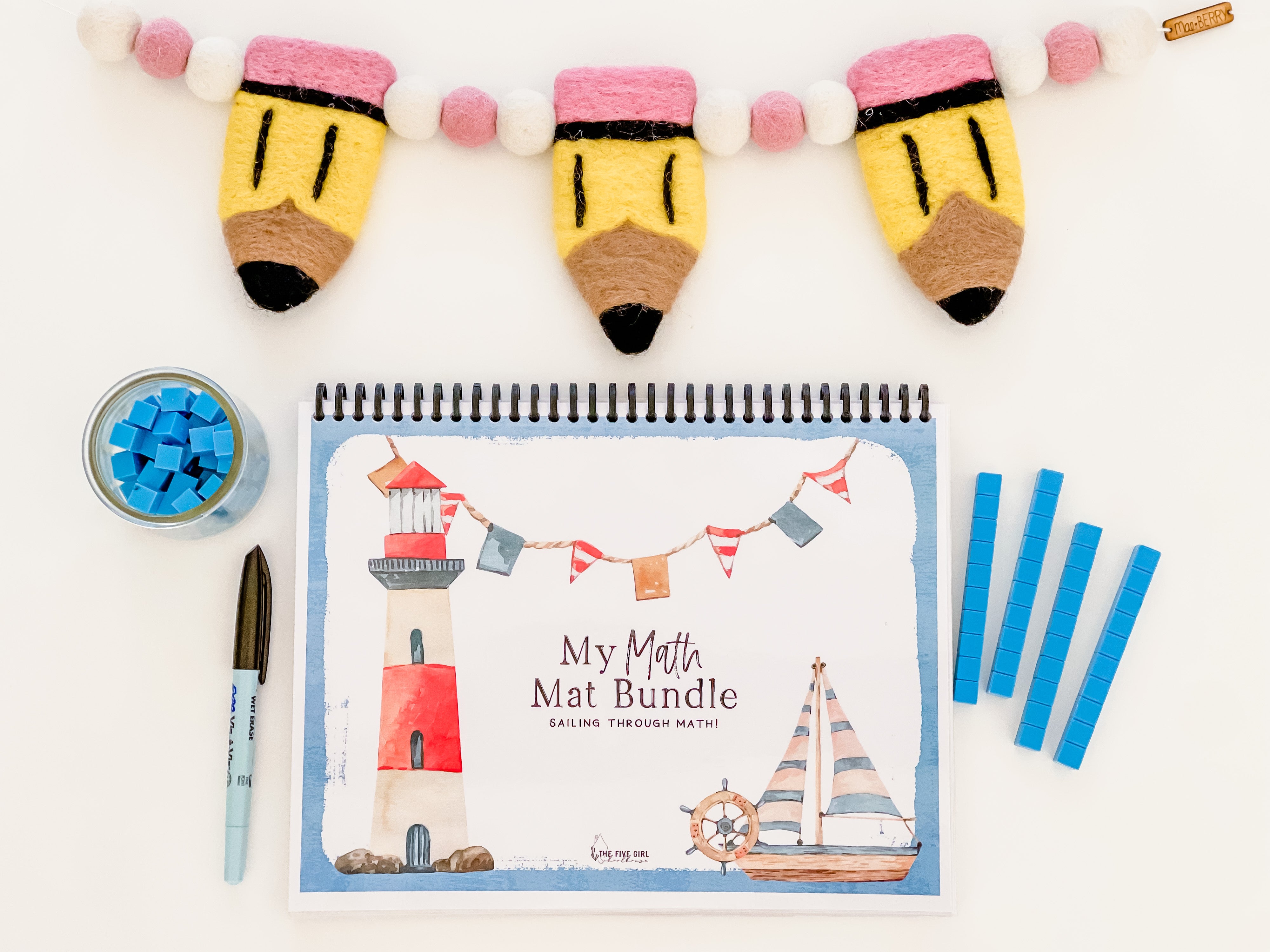 Sailing Through Math Mat Bundle - The Five Girl Schoolhouse