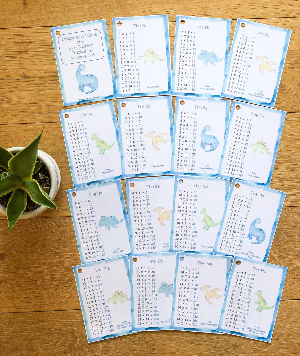 Skip Counting in Dino World – The Five Girl Schoolhouse
