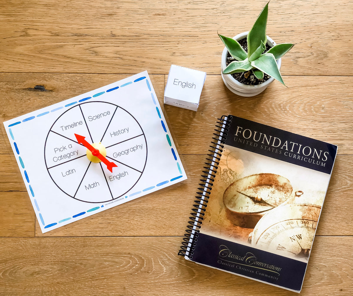 Memory Work Review Spinner & Dice – The Five Girl Schoolhouse