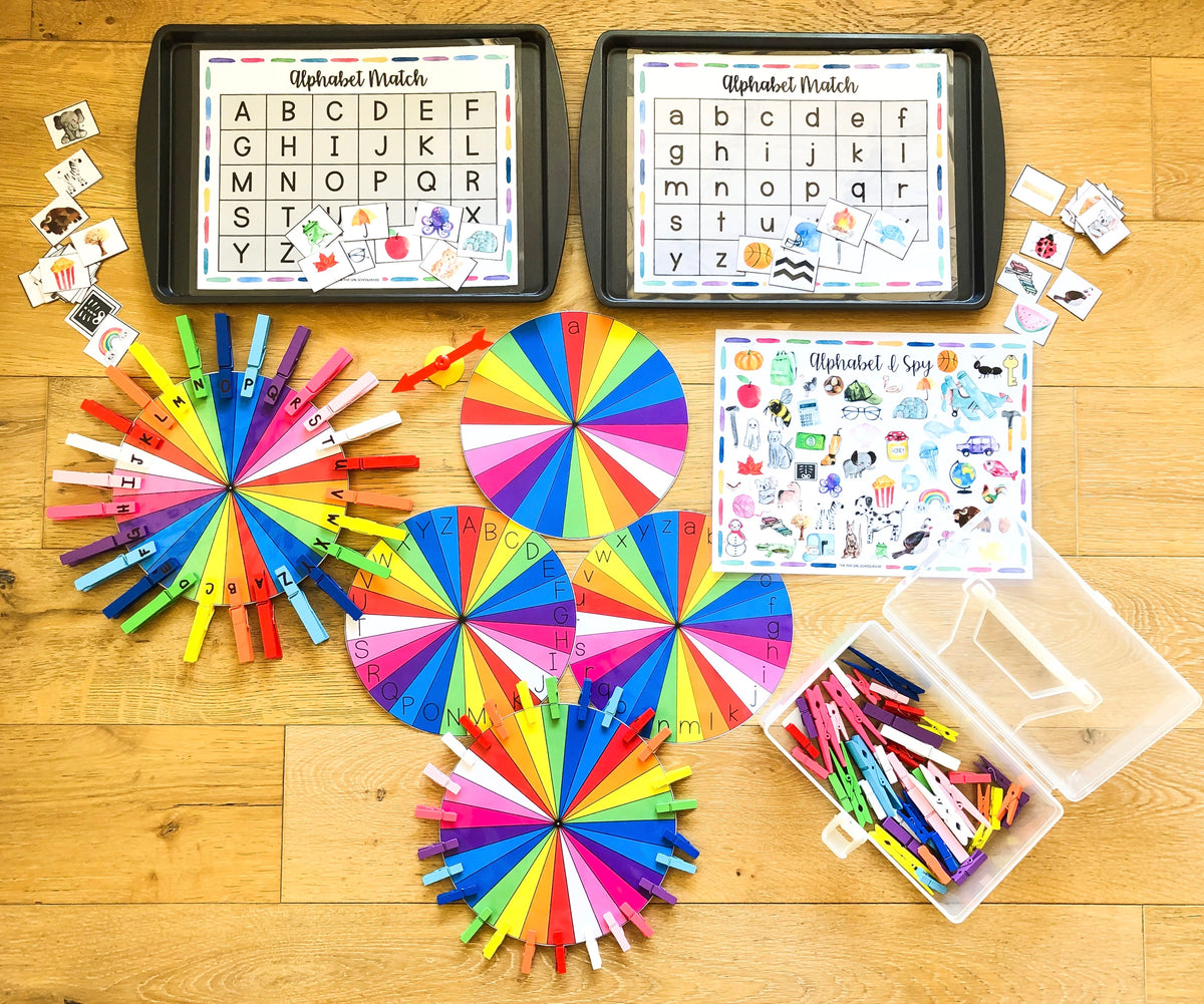 Early Learning Toolbox #12- Alphabet Pie A-Z – The Five Girl Schoolhouse