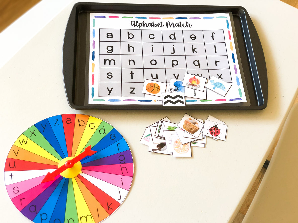 Early Learning Toolbox #12- Alphabet Pie A-Z – The Five Girl Schoolhouse