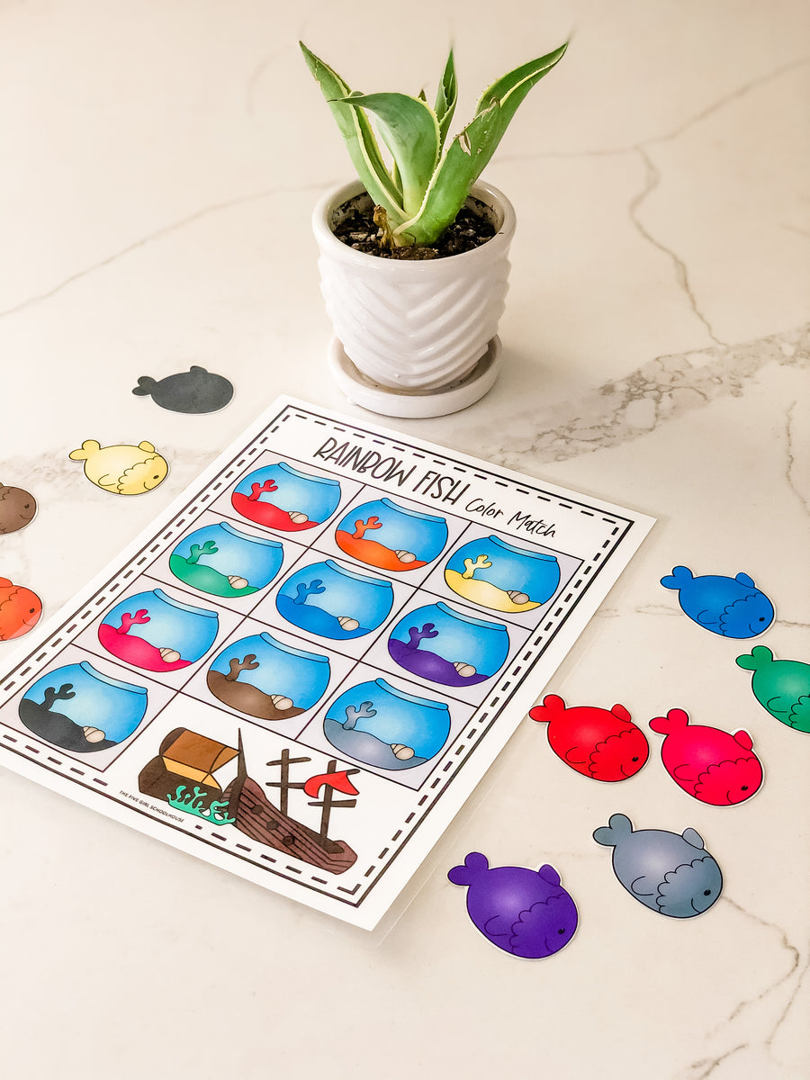 Early Learning Toolbox #15- Color & Number Match – The Five Girl ...