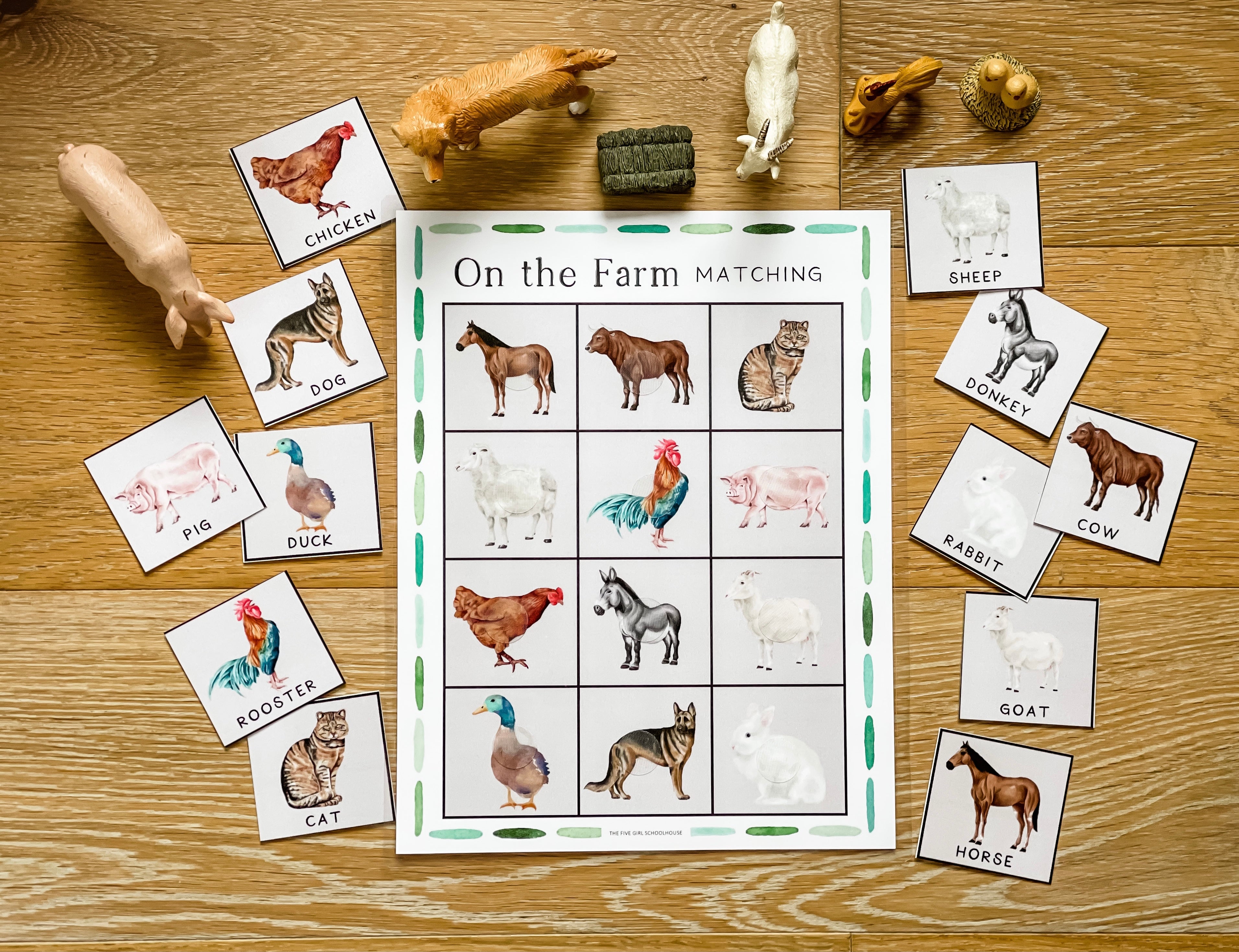 Early Learning Toolbox #20- On the Farm - The Five Girl Schoolhouse