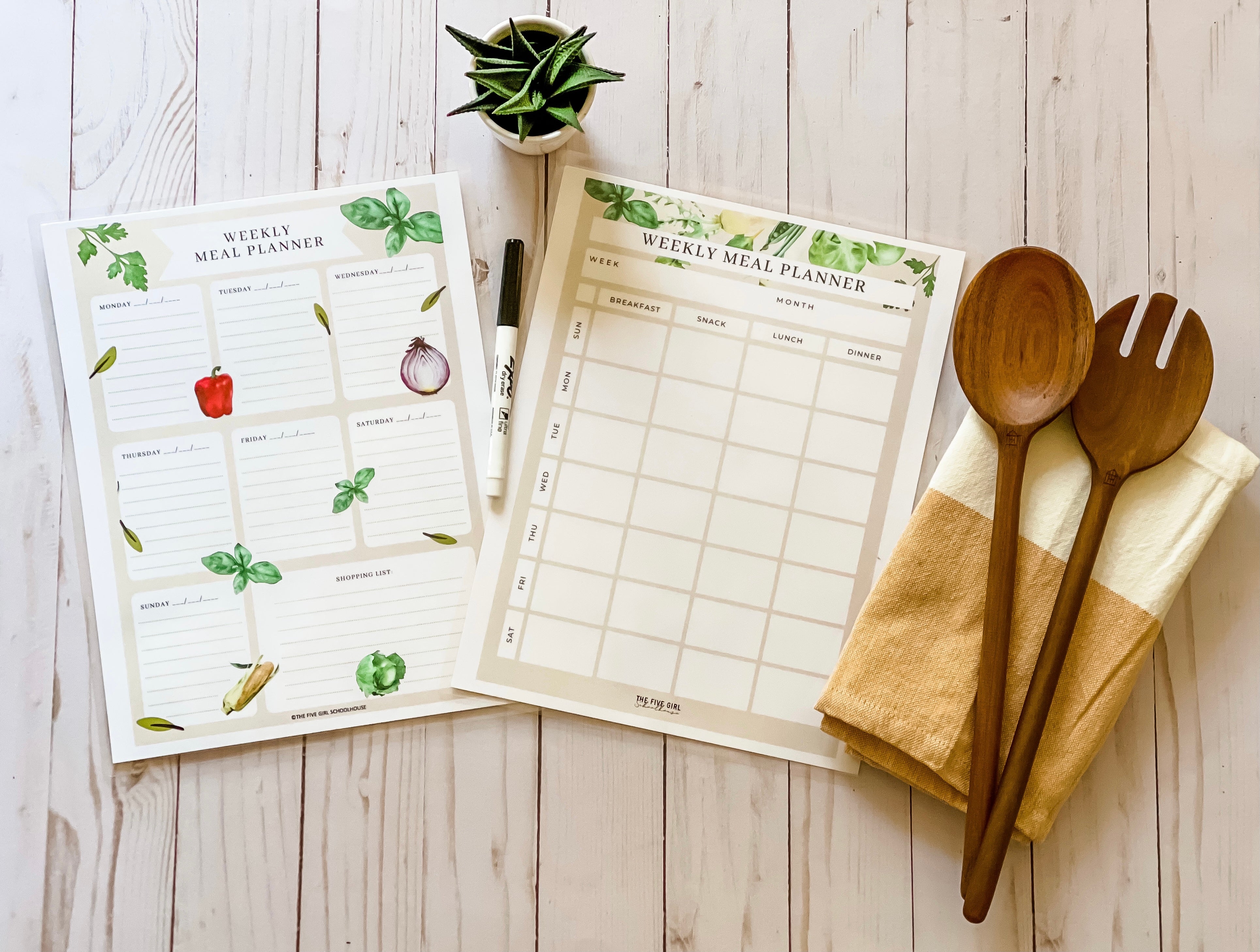 Weekly Meal Planning Made Easy - The Five Girl Schoolhouse
